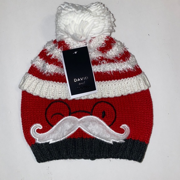 David and Young | Accessories | Santa Face Hat | Poshmark